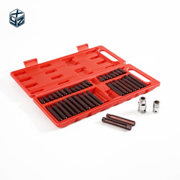 Quality Industrial Grade 40 Pieces Bits Set with Red S2 Material and Natural Finish for sale