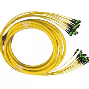 Quality 72 Cores MPO Trunk Cable Flexible Yellow Color For Data Center Solutions LSZH for sale