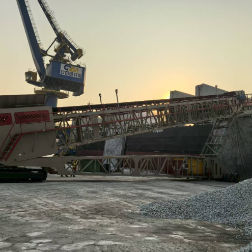 Quality Track Mounted Ship Loader Conveyor for Bulk Cargo Port Loading Applications for sale