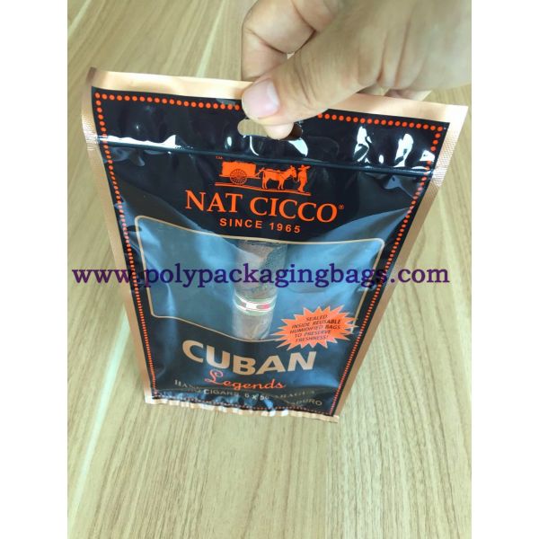 Quality Gravure Printing Custom LDPE Cigar Humidor Bags for sale