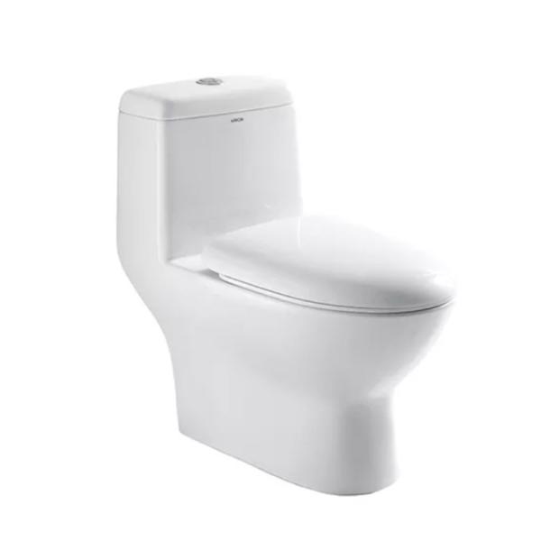 Quality 1 Piece Dual Flush Toilet Elongated Bowl 0.8/1.2 GPF Soft Closed Seat for sale