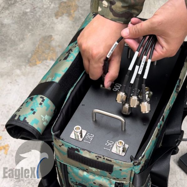 Quality Aluminum Shell Backpack Drone Jammer Anti Drone UAV Jammer FPV Jamming Device for sale