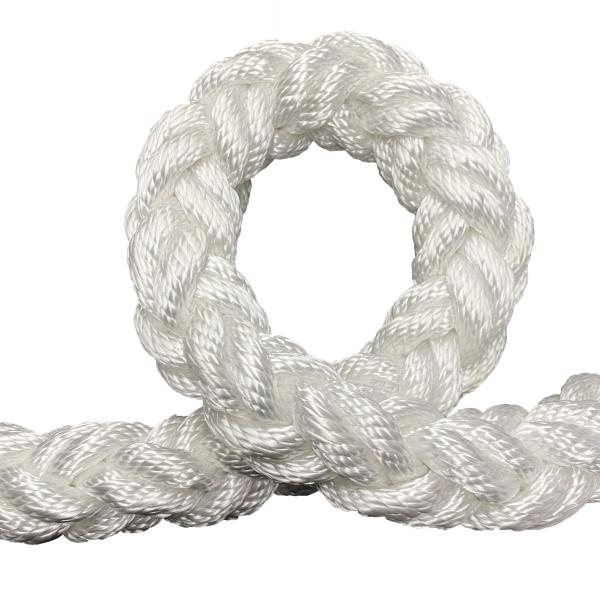 Quality Polyester 8 12 Strand Elastic Marine Mooring Ship Rope 100mm Price for sale