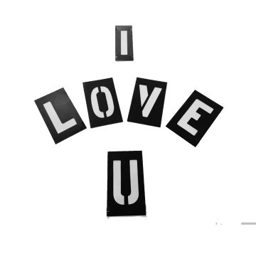 Quality Adjustable PVC Stencils with 90 Letters 30 Numbers and Various Symbols for for sale