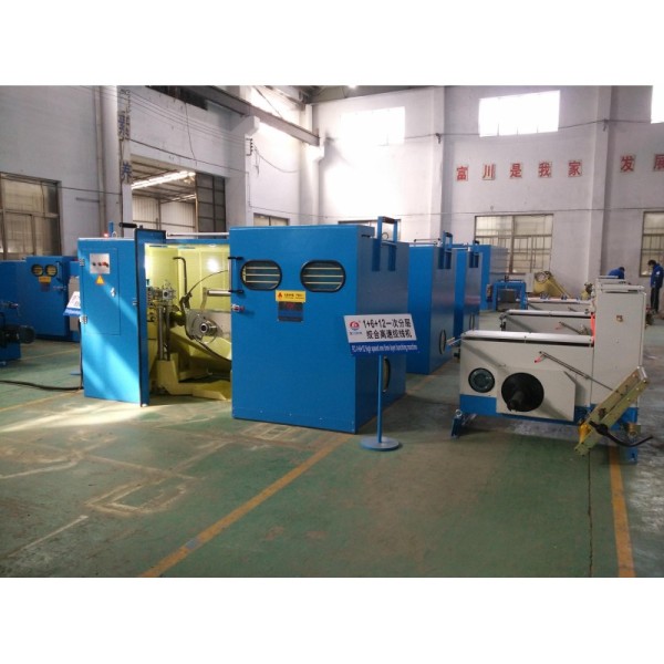 Quality PLC Control Bare Copper Wire Twisting Machine Magnetic Tension Pay Off Equipment for sale