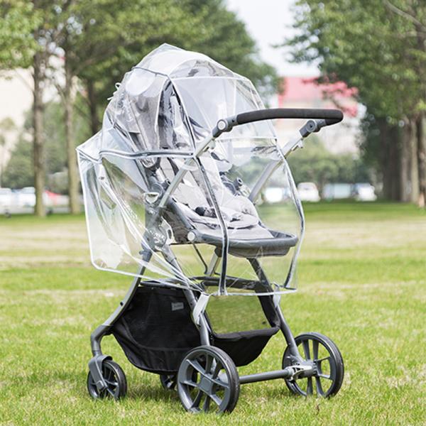 Quality EVA Customize Weather Shield Clear PVC Baby Stroller Rain Cover for sale
