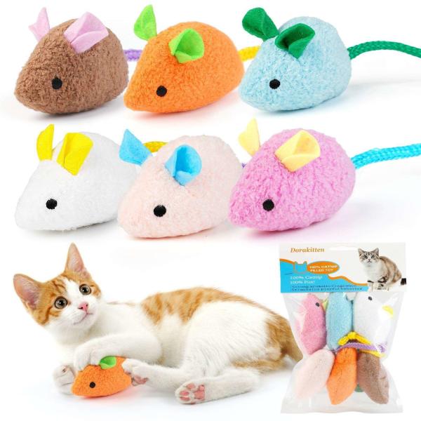 Quality Plush Catnip Mouse Cat Toy for Interactive Indoor Cats Kitten Play Popular Style for sale