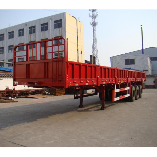 Quality 60 Tons Heavy Duty Side Wall Semi Trailer Thickness 2mm Height 600mm for sale