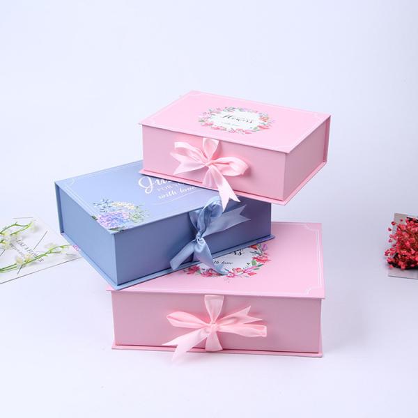 Quality Promotional Custom Rigid Paper Gift Box , Rectangle Gift Boxes With Lids for sale