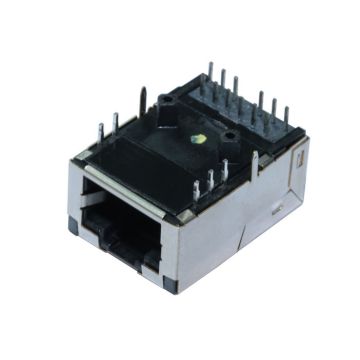 Quality 1840718-6 Gigabit RJ45 Female Connector With LED LPJK7003B98NL For Embedded for sale