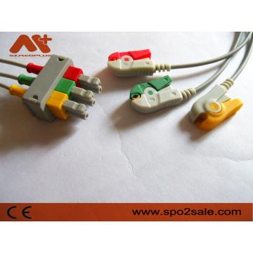 Quality Philips Compatible 3 Lead Clip ECG Leadwire - M1613A for sale