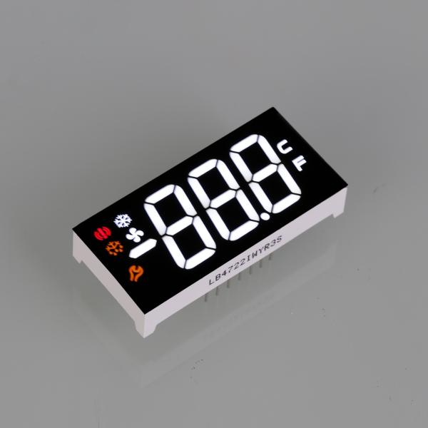 Quality Ultra Bright White 3digit Seven Segment LED Display For Temperature Controllers for sale