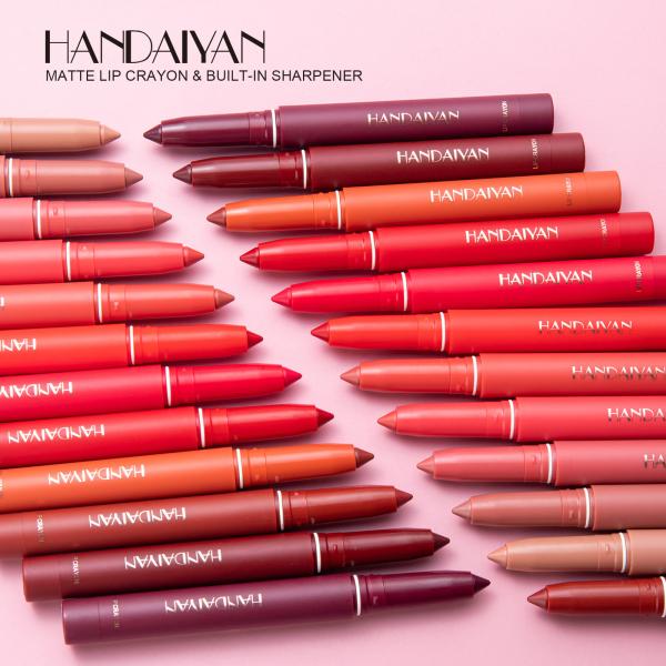 Quality Rotating Sharpenable Matte Lip Liner Crayon Smudge Resistant Hydrating Nude for sale