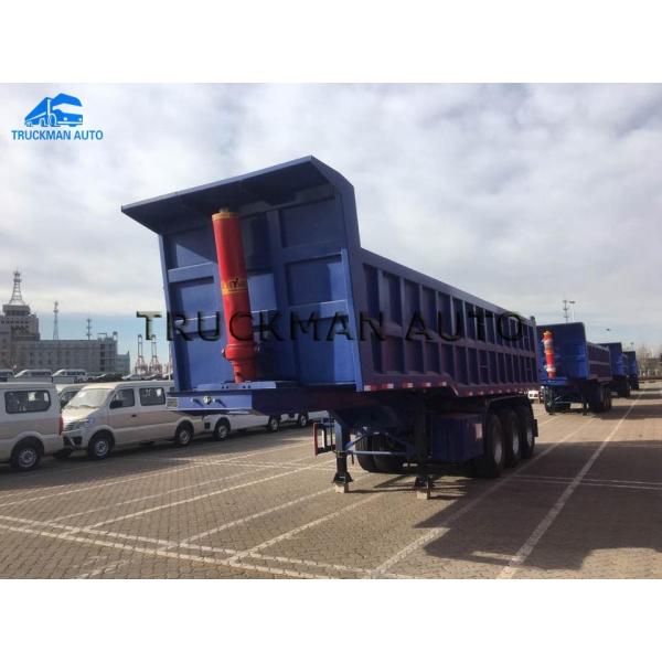 Quality High Capacity Dump Semi Trailer 3 Axles 60 Tons For Construction And Mining Site for sale