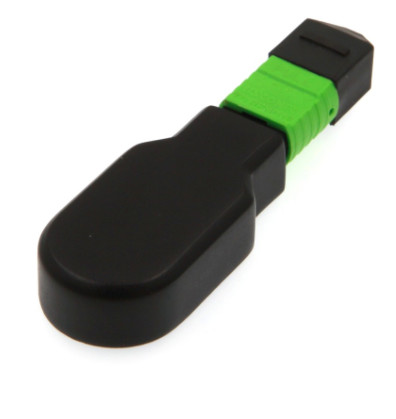 Quality MPO APC Fiber Optic Loopback Duplex Singlemode Female With Black Shell for sale