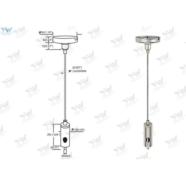 Quality Wire Length Adjustable Cable Grippers Wire Hanging System For Suspension for sale