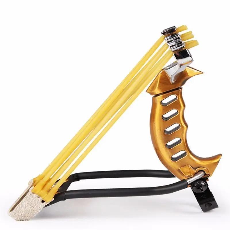 Hunting Slingshot Catapult Powerful Outdoor Folding Wrist Slingshot