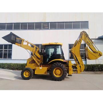 Quality 2500kg Towable Backhoe Loader Machine With 4 In 1 Bucket for sale