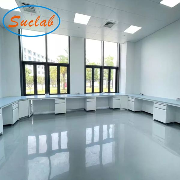 Quality Grey Modular Chemistry Lab Workbench Alkali Resistant Multi Function for sale