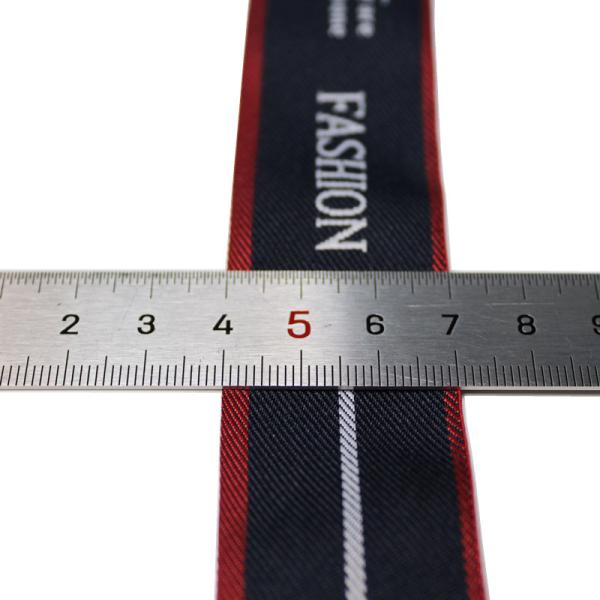 Quality Polyester Jacquard Webbing Custom Logo 30mm Soft Material For Men's Clothes for sale