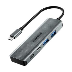 Quality 4 in 1 Aliuminium Alloy 4 Ports USB Hub Laptop Type C USB Dock for sale