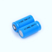 Quality ICR16340 Lithium Ion Battery 3.7V 700mAh with 500 Cycle Life for Flashlights and for sale