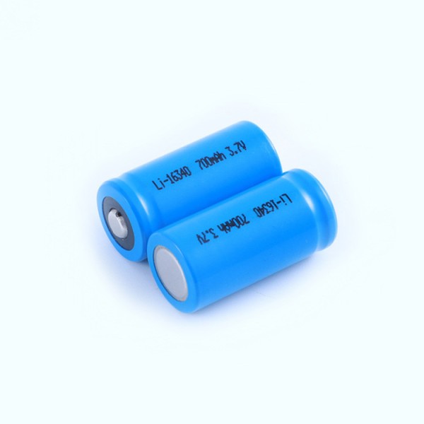 Quality ICR16340 Lithium Ion Battery 3.7V 700mAh with 500 Cycle Life for Flashlights and Toothbrushes for sale