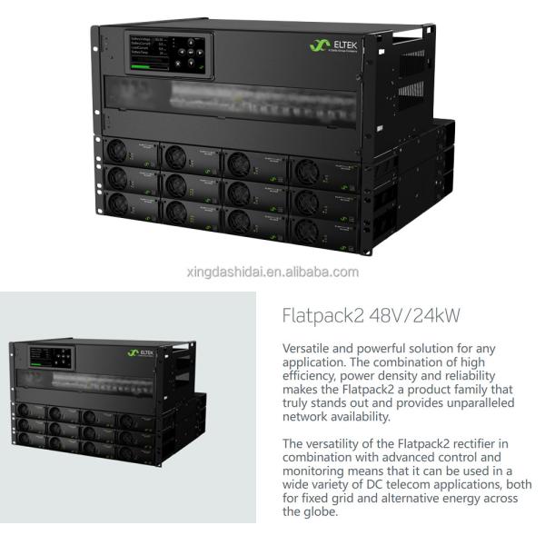 Quality 19inch 4U Telecom Hybrid System Eltek Flatpack2 48V/24KW With Integrated for sale
