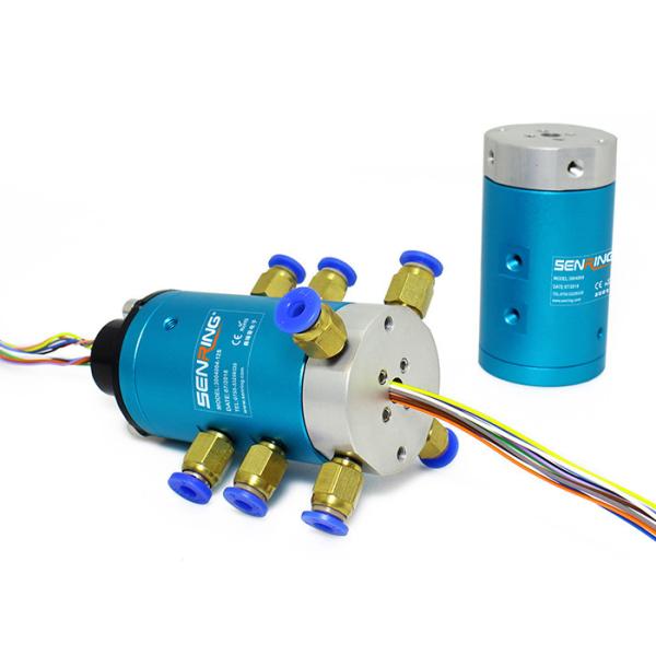Quality 4 Passage Electrical Pnuematic Rotary Union 6~36 Circuits for sale