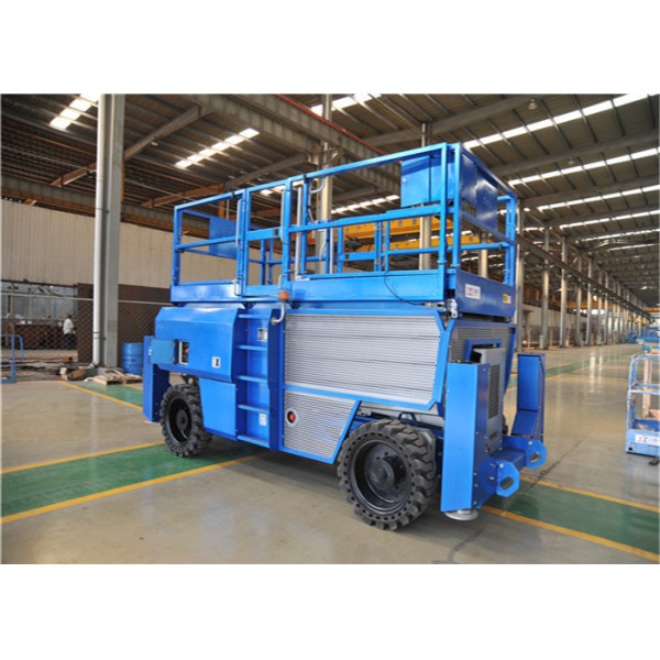 Quality GTJN10 1000KG Electric Scissor Lift Four Wheel Braking Emergency Stop for sale