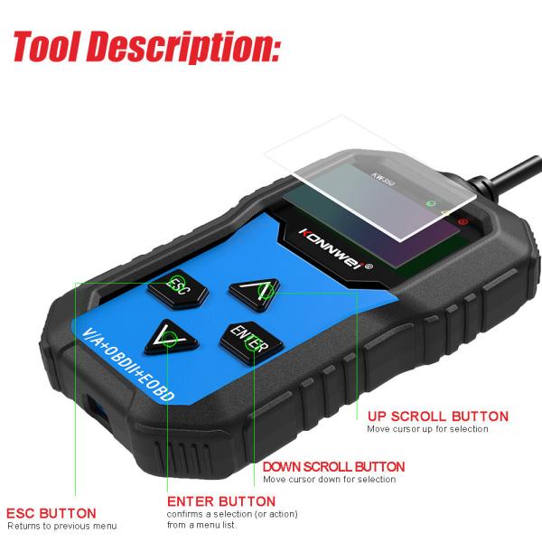 Quality Konnwei Code Reader ENG ABS AT SRS Full System Diagnostic Scanner For VAG for sale
