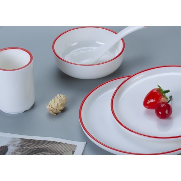 Quality Unbreakable 4pc Food Grade 100% Melamine Dinnerware Set for sale