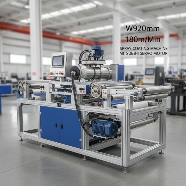 Quality Spray Coating Machine Mitsubishi Servo Motor W920mm 180m/Min for sale