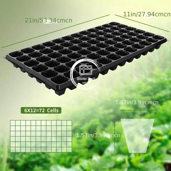 Quality Heavy Duty 128 Cell Grape polystyrene seed trays Durable Seed Starter and for sale