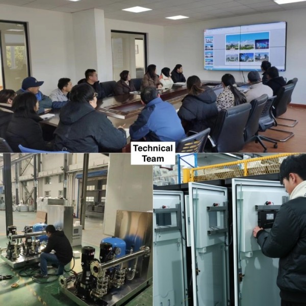Quality Integrated Pre Embedded Prefabricated Pump Station Water Treatment Energy Saving for sale