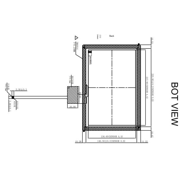 Quality 10.1 Inch Glass+Glass Projected Capacitive Touch Panel with I2C Interface for for sale