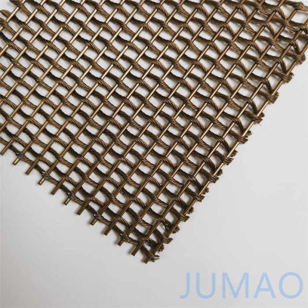 Quality SS304 Copper Architectural Brass Mesh Building Curtain Wall for sale