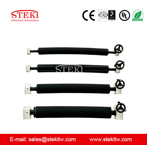 Quality STEKI Black Rubber Conveyor Rollers 100mm Shaft Diameter perfect for Conveyor for sale