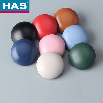 Quality Plastic 30mm Coat Buttons Red / White Polymer Button For Clothing for sale