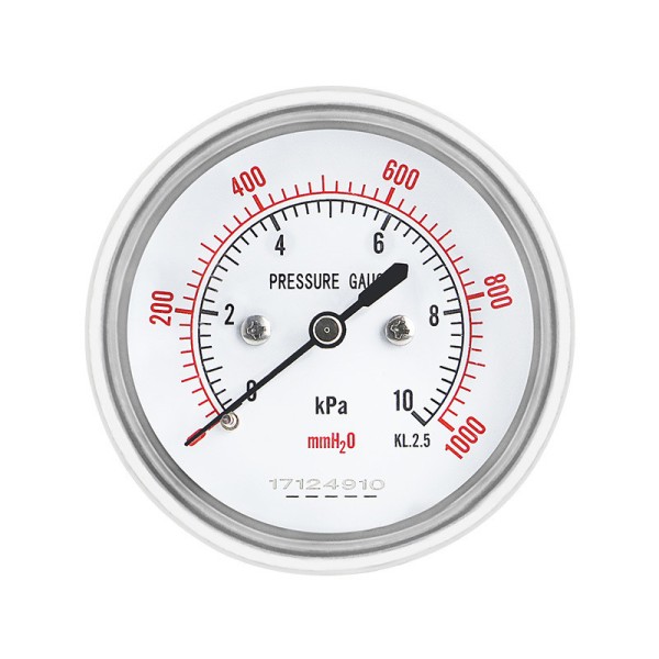 Quality High Pressure 2.5 Inch Water Manometer with 62.5mm Nominal Diameter and 2.5% Precision for sale