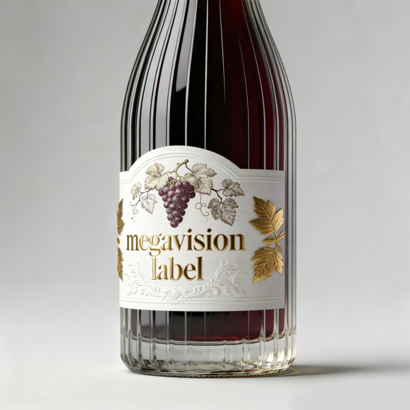 Quality Customized Wine Labels Hot Stamping Printing Waterproof Packaging Labels for sale