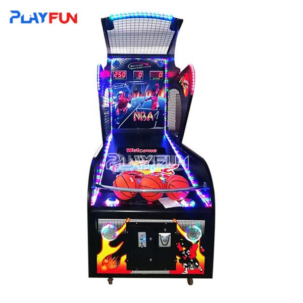 Quality Coin operated basketball game with video screen electronic MVP basketball for sale