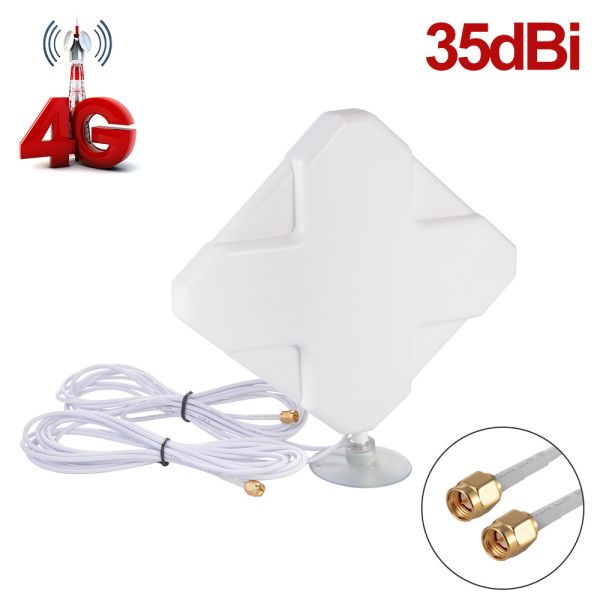 Quality 4g 35Dbi Long Range Signal Booster LTE Router Antenna With Dual Interface for sale