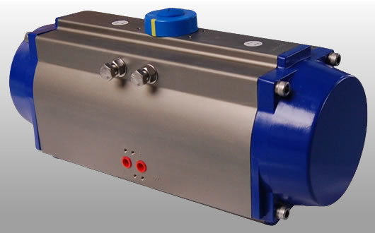 Quality Compact Air Torque Pneumatic Actuator ISO5211 DIN3337 Rack Pinion Pneumatic Actuator for sale