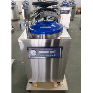 Quality STV-H35 Top Loading Hand Wheel Quick Open Door Vertical Autoclave With Drying for sale