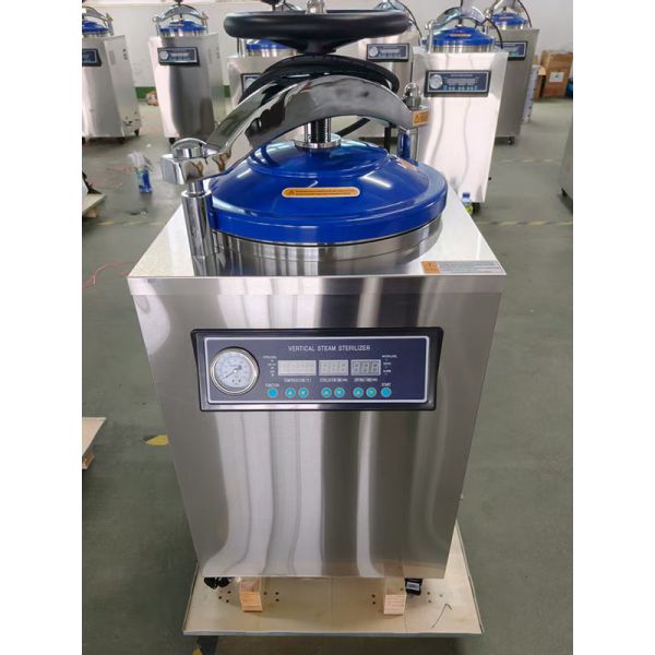 Quality STV-H35 Top Loading Hand Wheel Quick Open Door Vertical Autoclave With Drying for sale