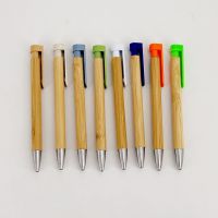 Quality Creative Promotional Bamboo Wood Pen 1.0mm Environmently Retractable Ballpoint for sale