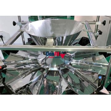 Quality Polished Surface SUS304 Automatic Multihead Weigher With Double Flap for sale