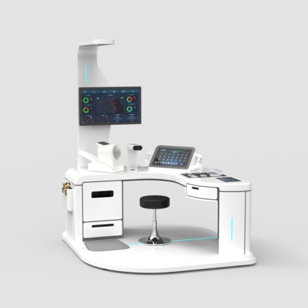 Quality 32'' LCD Full Touch Screen Division 0.01kg Medical Self Service Health Checkup Kiosk for sale