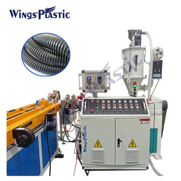 Quality PP PE Single Wall Corrugated Pipe Making Machine Corrugated Plastic Pipe Machine for sale